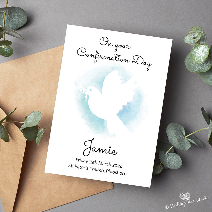 Personalised confirmation day card. Confirmation gifts Ireland ...